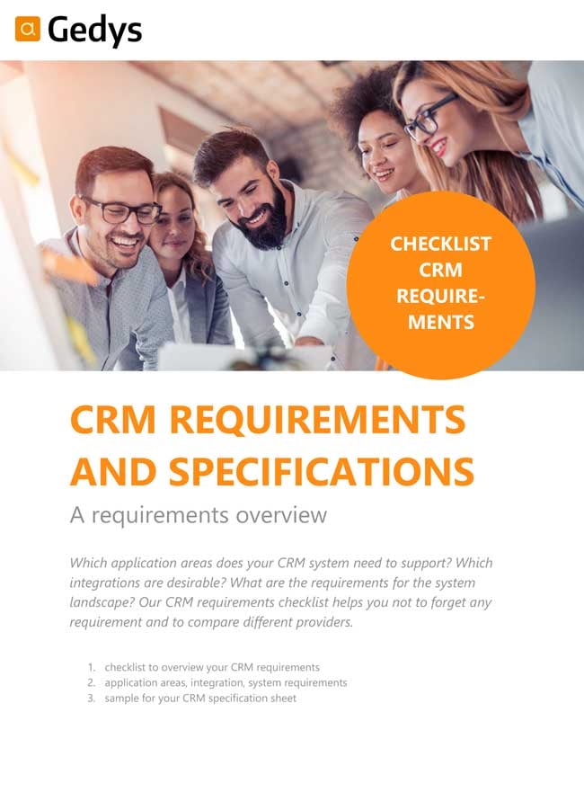 9 questions about the CRM comparison | Gedys Intraware